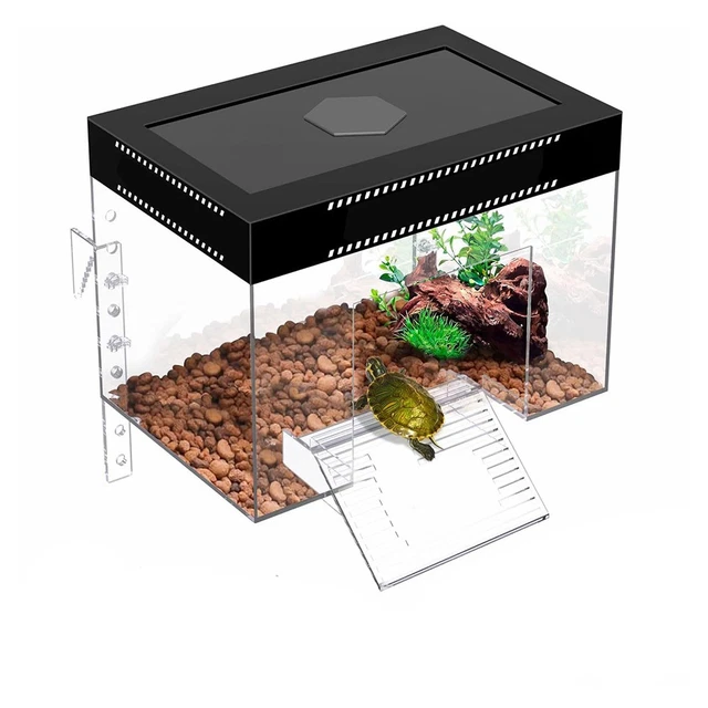 ADJUSTABLE TURTLE BASKING Platform, 7.9x5.5x5.5inch Acrylic Turtle ...