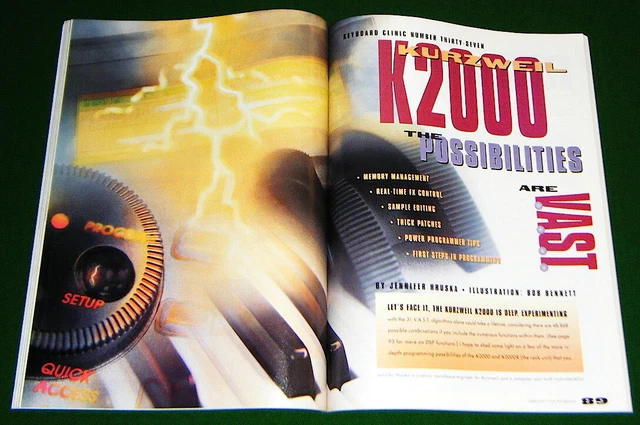 BON JOVI DAVID Bryan, Yamaha SY85, Kurzweil K2000 Tips in 1993 KEYBOARD ...