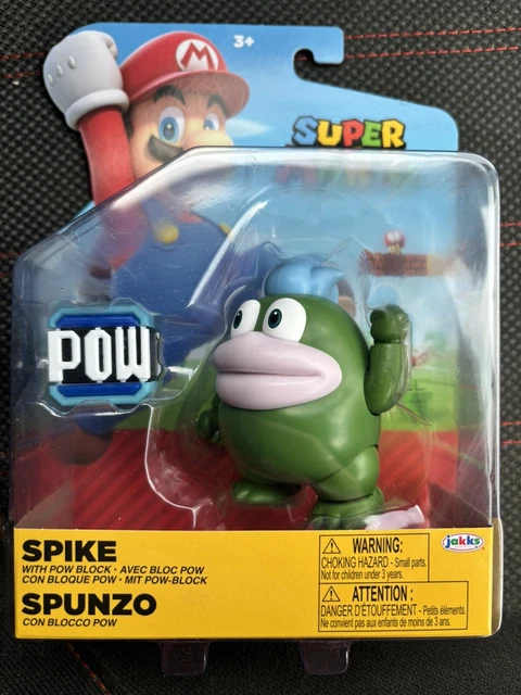 NINTENDO SUPER MARIO Spike with Pow Block Jakks Pacific Figure (New ...