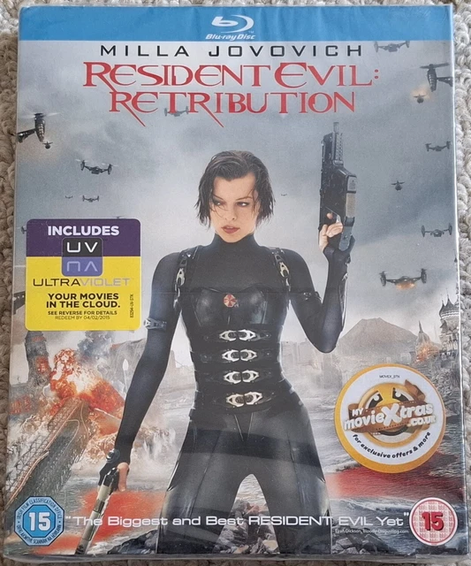 RESIDENT EVIL RETRIBUTION Blu-Ray + Slip Cover New & Sealed Milla ...