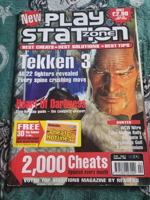 PLAYSTATION ZONE MAGAZINE Issue 4 September 1999 (Rare)(767)Tekken 3 ...