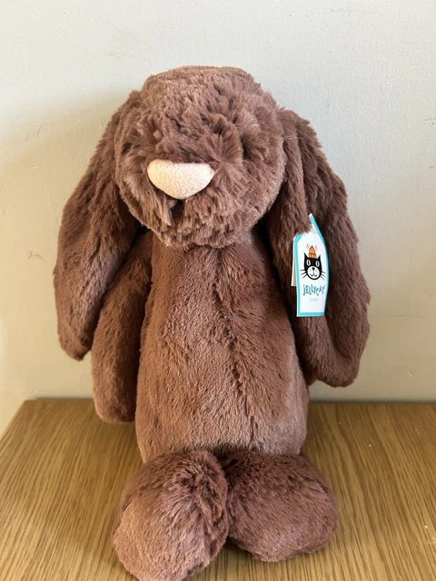 JELLYCAT MEDIUM FUDGE bashful bunny Bnwt £35.00 - PicClick UK