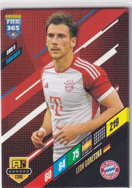 PANINI FIFA 365 Adrenalyn 2024 Card No. BMU 9 Leon Goretzka (FC Bayern ...