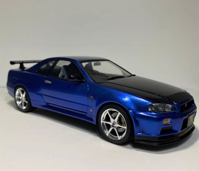 JDM LEGEND MODEL Kit NISSAN SKYLINE GT-R BNR34 V SPEC Assembled MODEL KIT 1:24 EUR 112,01 ...