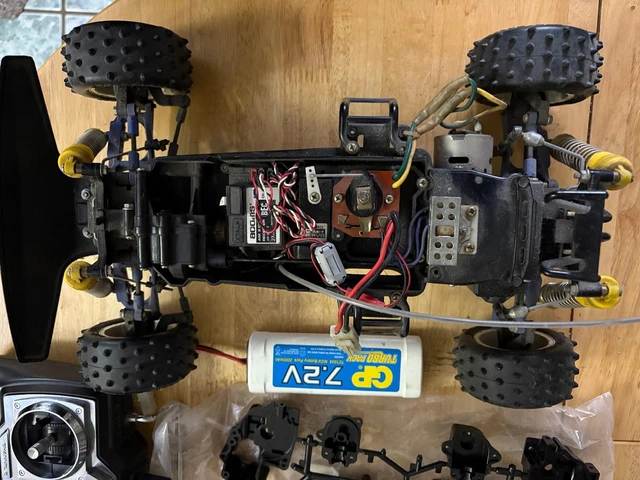 VINTAGE 1988 TAMIYA Terra Scorcher 4WD Rolling Chassis c/w Accessories ...