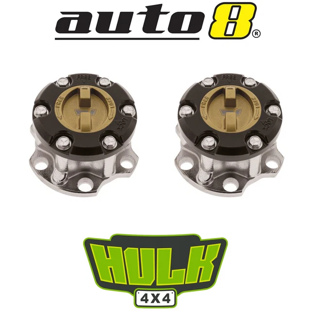 PAIR OF FREE Wheel Hubs for Toyota Landcruiser FZJ80R 4.5L 1FZ-FE 08/92 ...