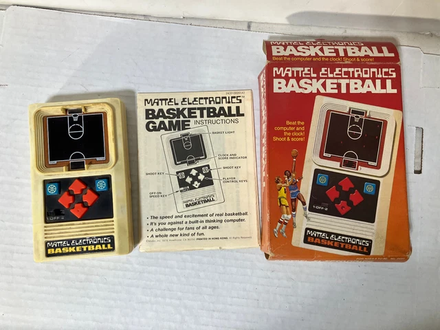 MATTEL ELECTRONICS 1978 Basketball Electronic Handheld Video Game w/box ...