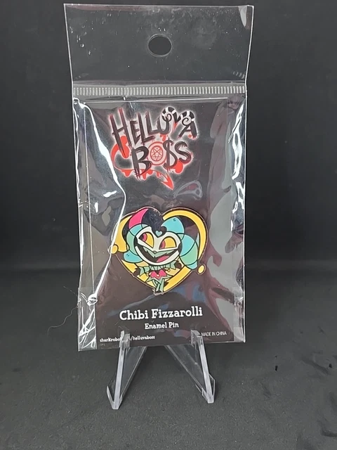 HELLUVA BOSS PIN Chibi Fizzarolli RARE Sharkrobot Vivipop Hazbin Hotel ...