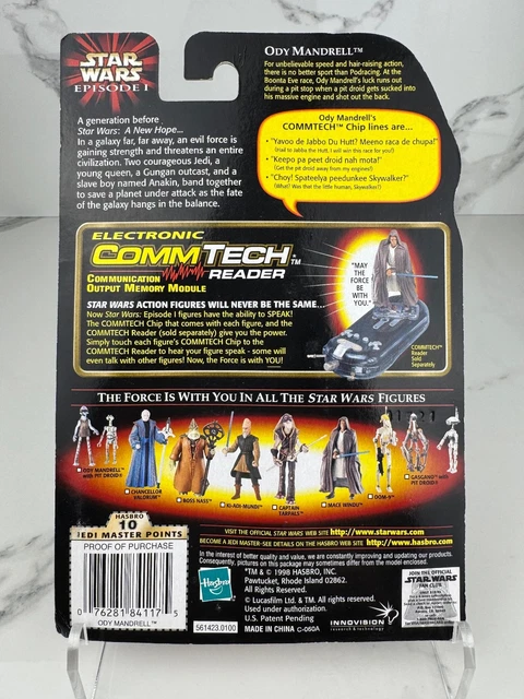 STAR WARS EPISODE I The Phantom Menace CommTech – Ody Mandrell - Hasbro ...