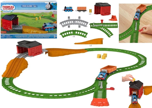 THOMAS & FRIENDS Push Along Loading Loop Set Ages 3+ Toy Train Track ...