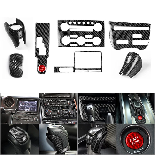 PER NISSAN GTR R35 2008-2016 Console Centrale-Cambio-Pannello-Copertura ...
