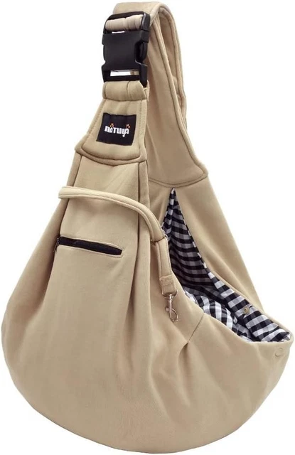 SMALL DOG CARRIER Sling Cat Sling,Adjustable Strap Hand Free Pet Puppy ...