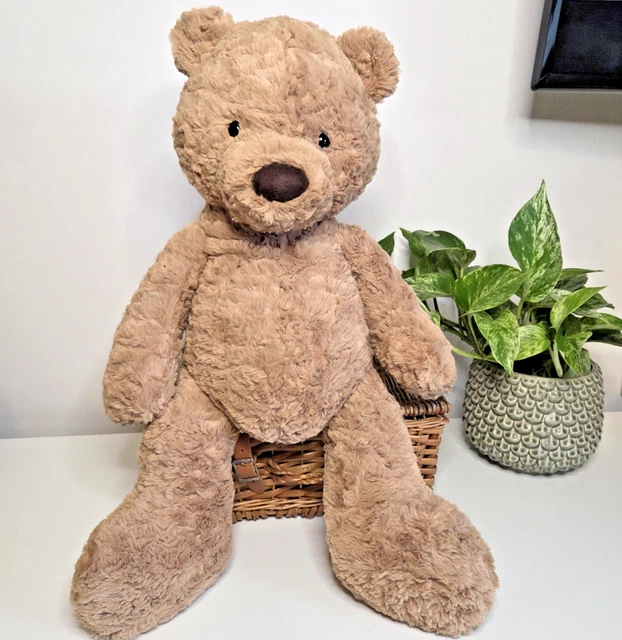 JELLYCAT LARGE BUMBLY Bear With Tags Big Brown Retired Bear Soft Toy ...