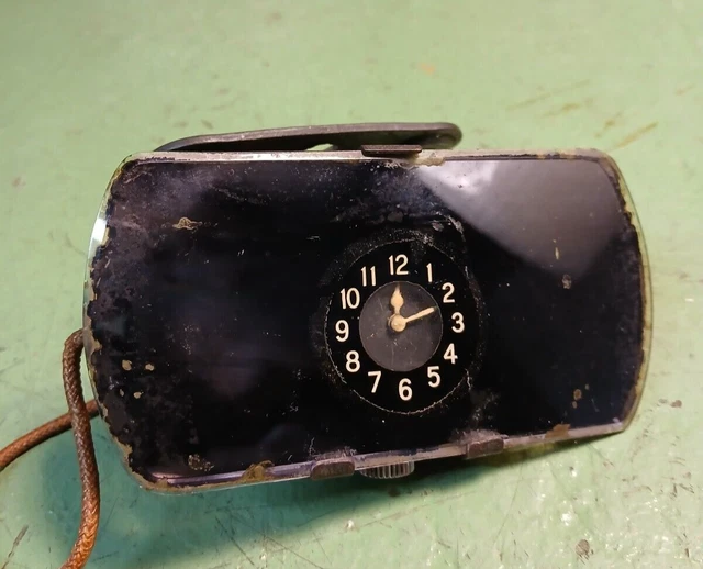 PRE WAR 1930'S Driving Mirror With Inset Clock Brough Superior Car ...