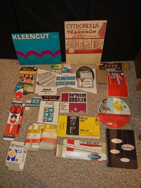 25 VINTAGE 50S/60S/70S Hardware Store Retail Display Signs,Header Cards ...