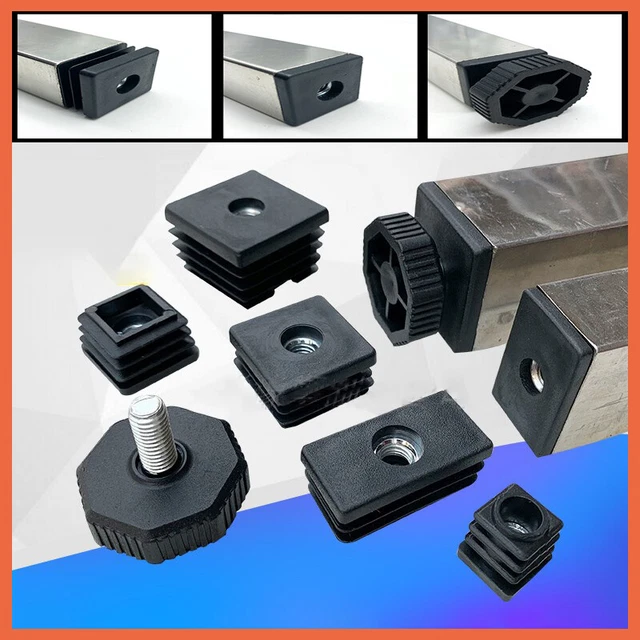 M8 THREAD ADJUSTABLE Table Feet - Fixed Threaded Furniture Feet ...