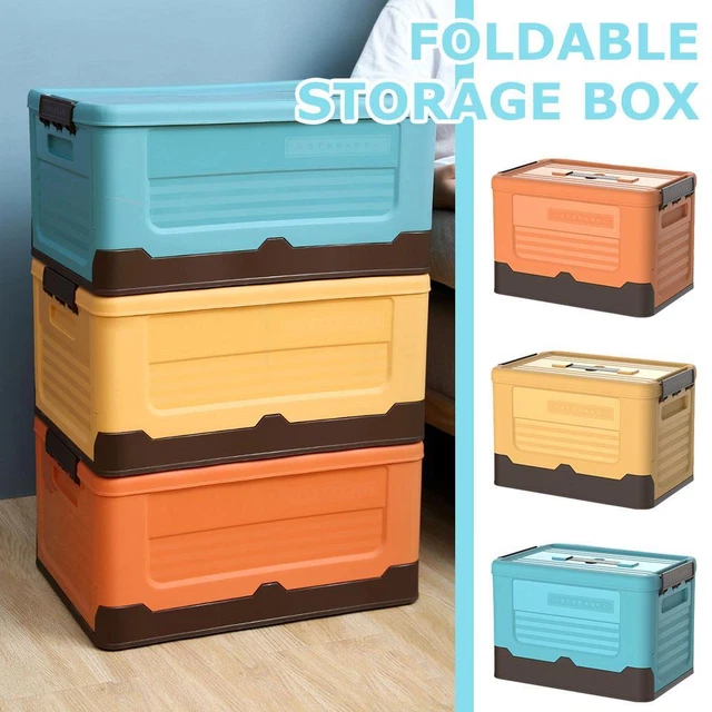 FOLDING SQUARE STORAGE Utility Box Fabric Cube Drawer Organizer Cloth ...