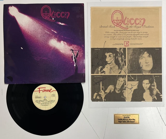 QUEEN FREDDIE MERCURY +MAY + TAYLOR +DEACON Signed Debut Album Magazine ...