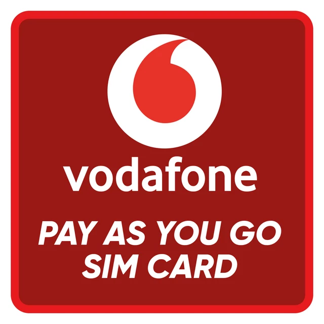 VODAFONE PAY AS YOU GO SIM CARD £10.00 | 7GB Data - ULTD Mins - ULTD ...