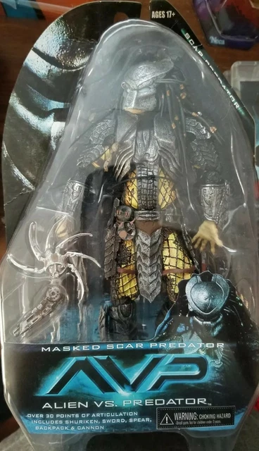 NECA ALIEN VS Predator Masked Scar Predator 7" Action Figure AVP "NEW ...