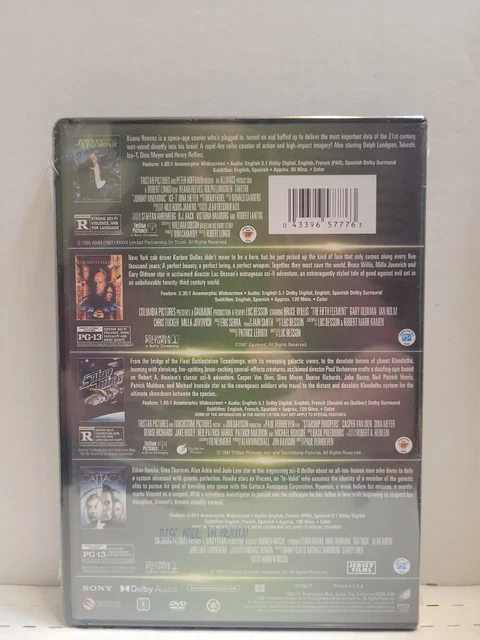 JOHNNY MNEMONIC / The Fifth Element / Starship Troopers / Gattaca (DVD ...