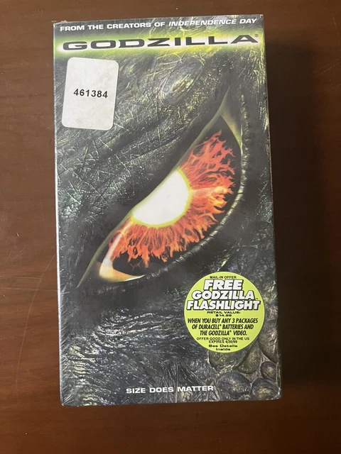 FACTORY SEALED GODZILLA VHS, Size Does Matter, Matthew Broderick 1998 ...