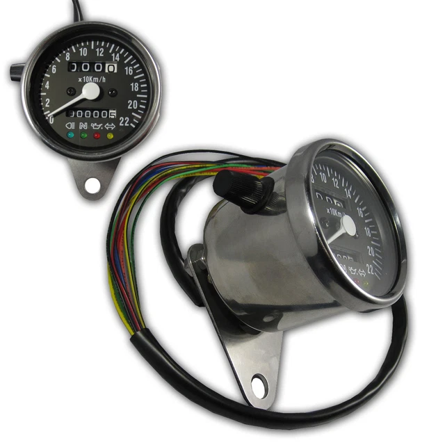 CUSTOM MINI SPEEDOMETER Speedometer Bobber Chopper Cafe Racer Scramber ...