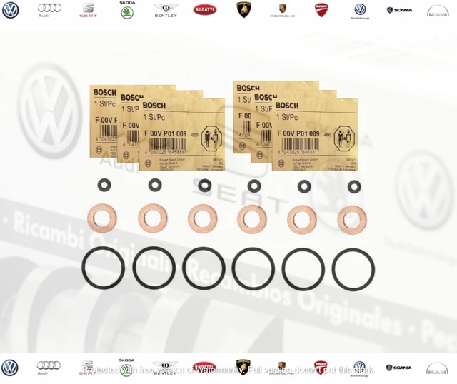 AUDI A6 ALLROAD C6 2.7 Tdi & 3.0 Tdi injector seals ⭕ OEM FAST DELIVERY ...