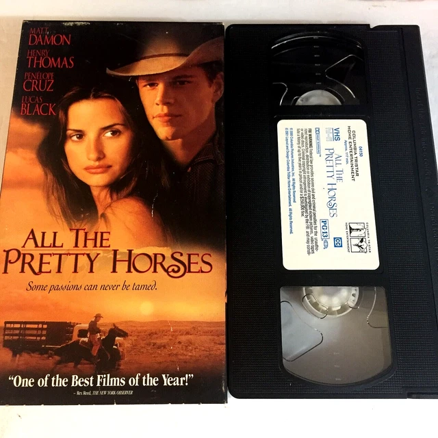 ALL THE PRETTY Horses Matt Damon VHS Tape Ships Free With Tracking £8. ...