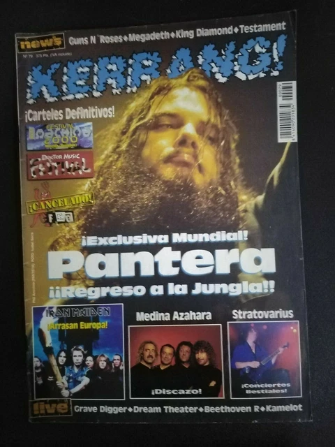 KERRANG MAGAZINE PANTERA Iron Maiden Medina Azahara Stratovarius Guns N ...