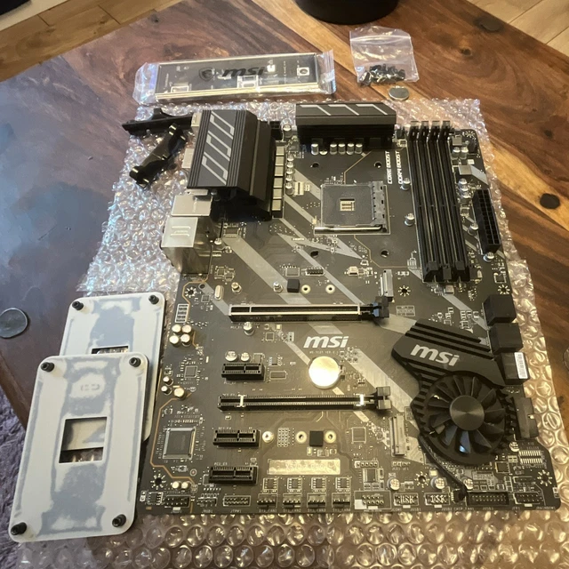 MSI X570-A PRO ATX AM4 Motherboard DDR4 4-DIMM HDMI PCIe x16 Gaming £25 ...