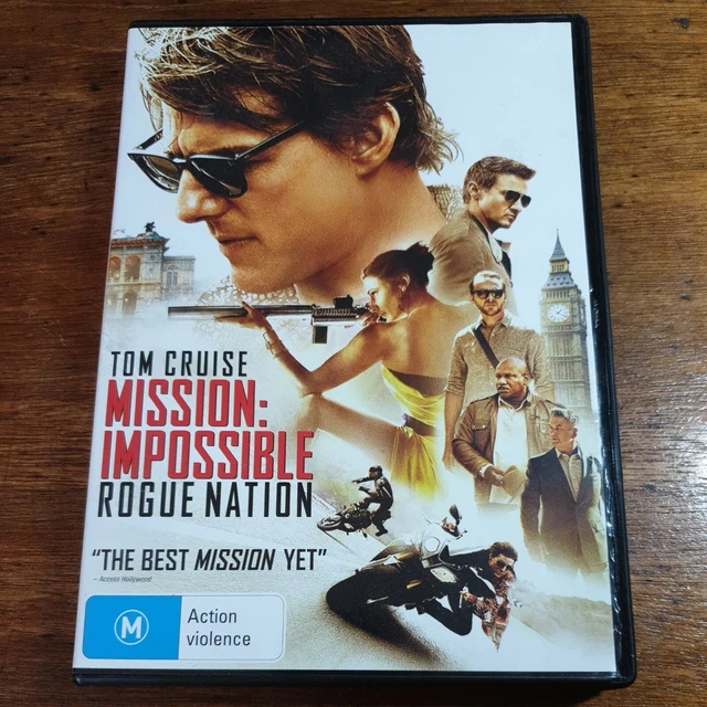 MISSION IMPOSSIBLE ROGUE NATION DVD Tom Cruise R4 LIKE NEW FREE POST ...