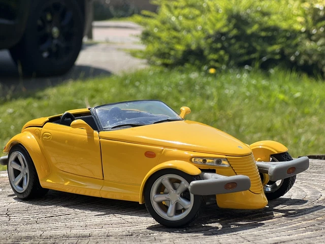 ANSON RED PLYMOUTH prowler 1.18 scale model car metal & plastic ...