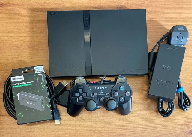 SONY PLAYSTATION 2 PS2 Slim Console Official Controller Power HDMI ...