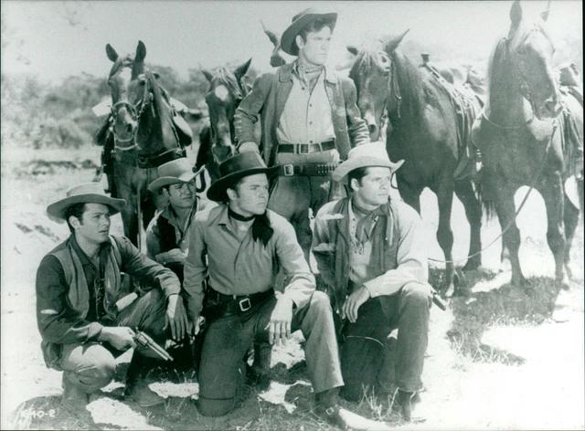 TONY CURTIS, RICHARD Long, Audie Murphy, James... - Vintage Photograph ...