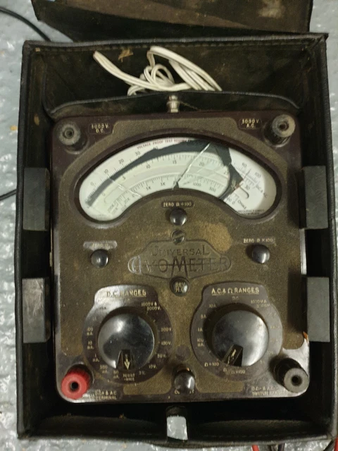 VINTAGE AVO UNIVERSAL Test Meter No.1 NATO Multi Range High Sensitivity ...