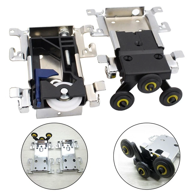 EASY OPERATION SLIDING Wheel Set for Wooden Doors Perfect for DIY ...