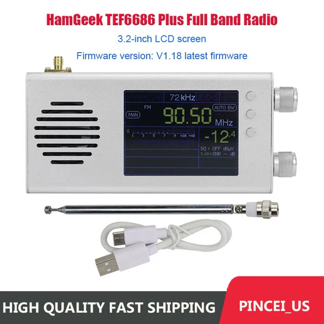 HAMGEEK TEF6686 PLUS Full Band Radio All Band Radio FWv1.18 for SW MW ...