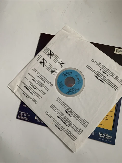 MICKEY'S CHRISTMAS CAROL LASERDISC - Walt Disney Mini Classics Disc ...