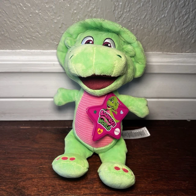 FISHER-PRICE BARNEY’S WORLD Plush 10” Baby Bop Green Dinosaur Stuffed ...