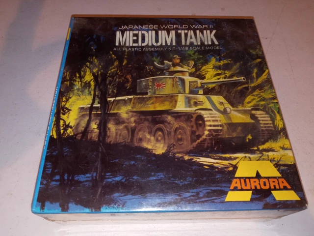 1969 Wwii Japanese Medium Tank Aurora Model Kit ! #325 Misb Minty EUR ...