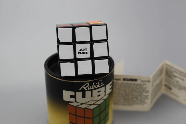 RUBIK'S CUBE RARE Vintage original 1980s cylinder pot IDEAL TOY 1981 ...