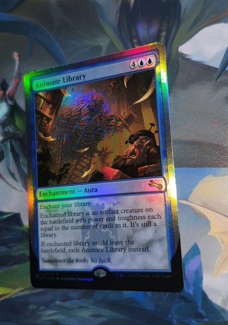 MTG *FOIL THE List* Unfinity Rare ANIMATE LIBRARY NM $2.00 - PicClick AU