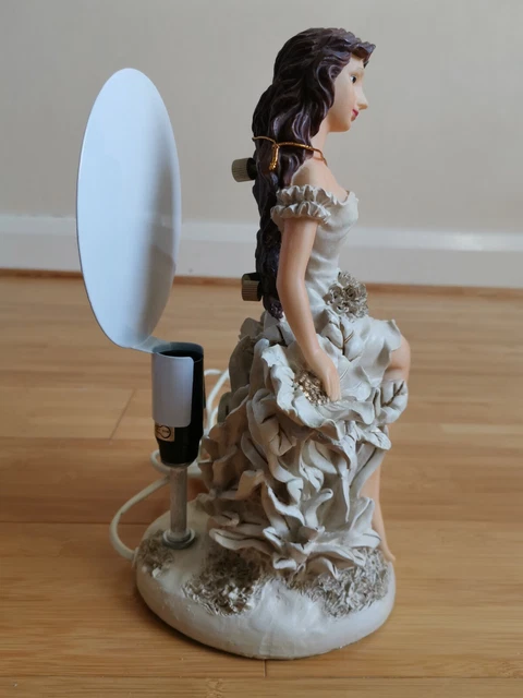 ACADEMY COLLECTION TINKERBELL Fairy Handcrafted Figurine Table Lamp 17/ ...