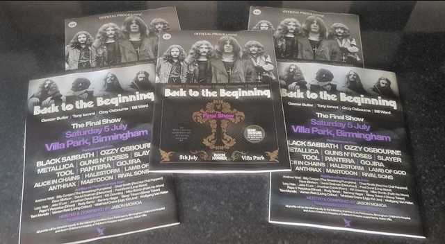 OZZY OSBOURNE BACK To The Beginning Programme & Black Sabbath ...