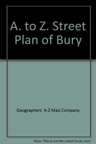 A. TO Z. Street Plan of Bury, Geographers' A-Z Map Comp EUR 5,36 ...