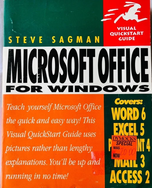 MICROSOFT OFFICE FOR Windows Book, comprehensive visual guide on all ...