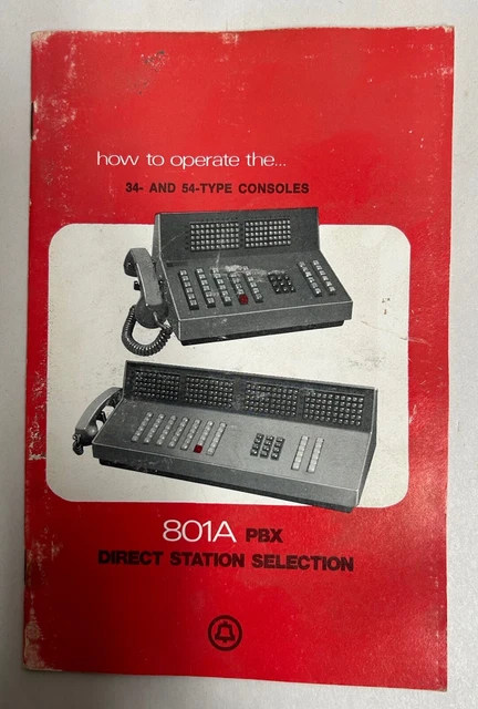 VTG BELL SYSTEM Western Electric 801A PBX Console Phone Operation ...