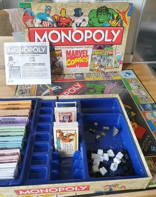 Hasbro Monopoly Marvel Comics Collector S Edition Complete Family