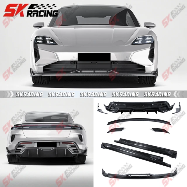FOR PORSCHE TAYCAN 2025-26 Front Rear Bumper Lip Wing Body kits Dry ...